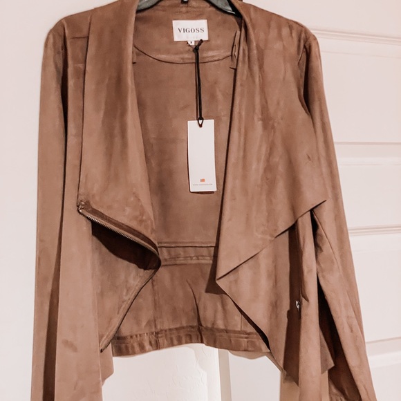 Jackets & Coats | Vigoss Swayed Leather Jacket | Poshmark